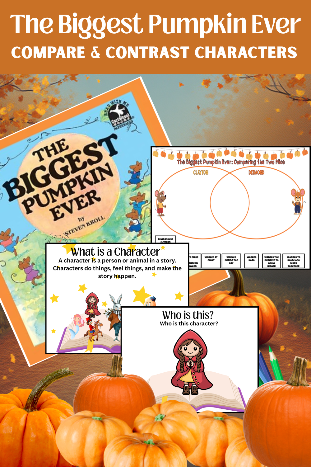 Fall Library Lesson Idea: The Biggest Pumpkin Ever Book Activity for ...